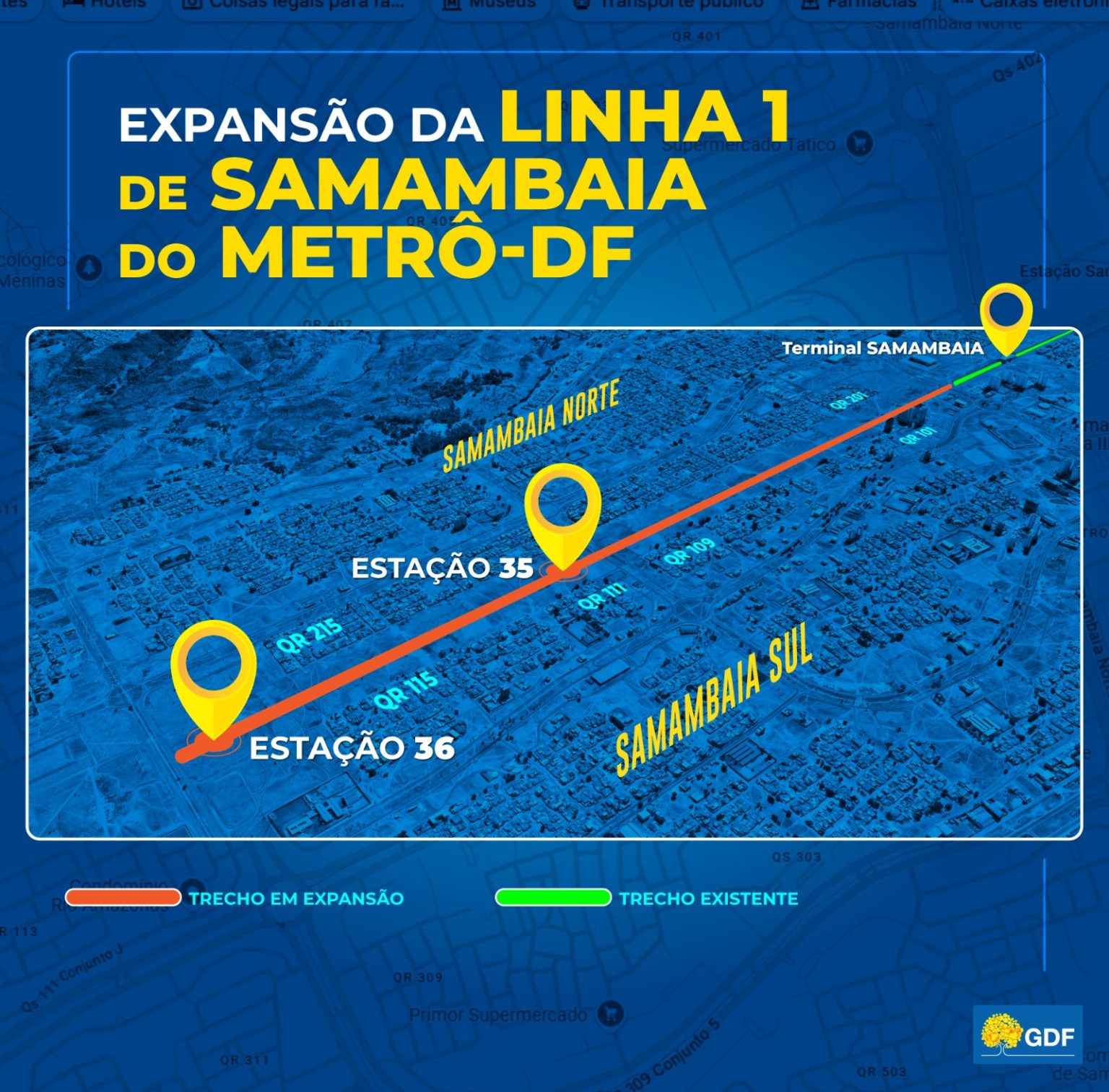 Metrô em Samambaia ganhará duas novas estações no DF - Curta Mais ...